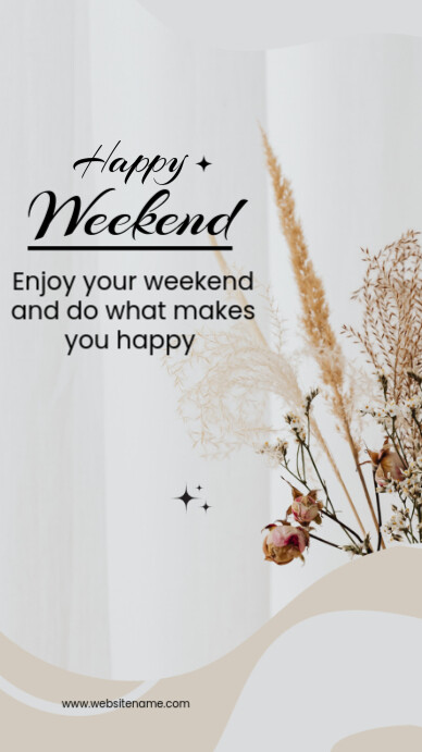 Happy Weekend Instagram Story Templat | PosterMyWall