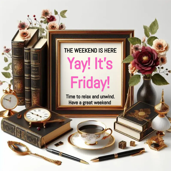 Happy weekend online greetings design Template | PosterMyWall