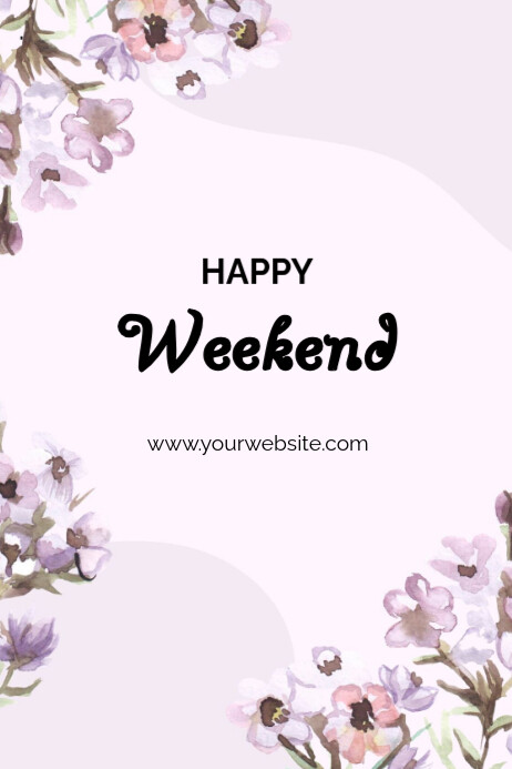 Happy Weekend Poster Design For Company | Business Posters Templat ...