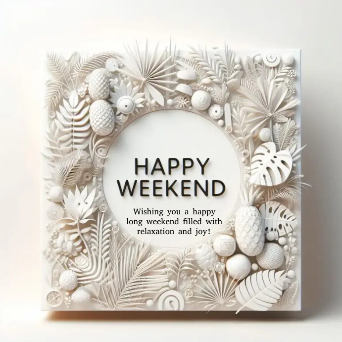 Plantilla de Happy weekend poster | PosterMyWall