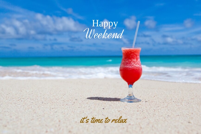 happy weekend poster Template | PosterMyWall