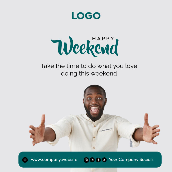 Copy of Happy Weekend Poster | PosterMyWall