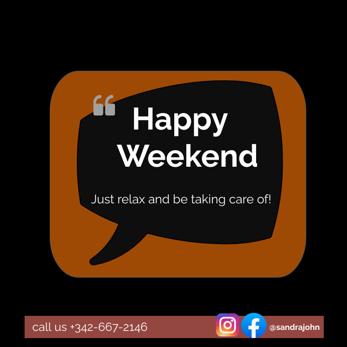 Modèle Happy weekend template | PosterMyWall