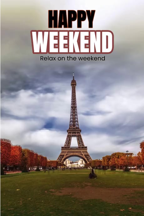Happy weekend video ads Template | PosterMyWall