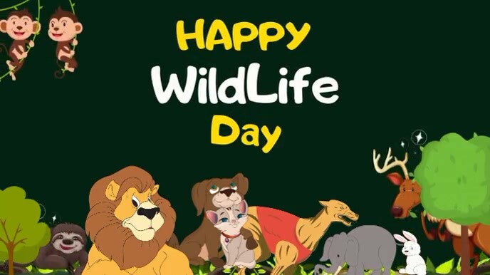 Plantilla de Happy Wildlife | PosterMyWall