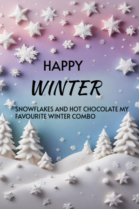 Happy winter template 2025 | PosterMyWall
