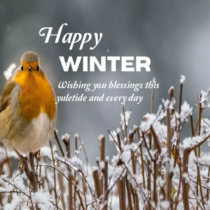Happy winter template online greeting card | PosterMyWall