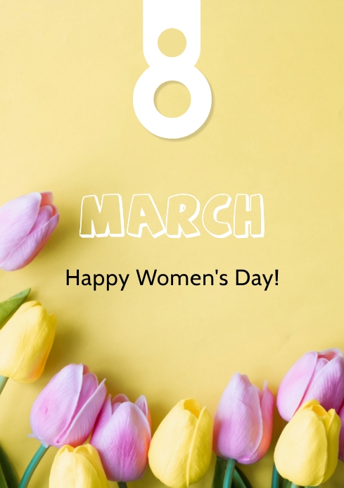 Happy Women's Day A4 Template | PosterMyWall