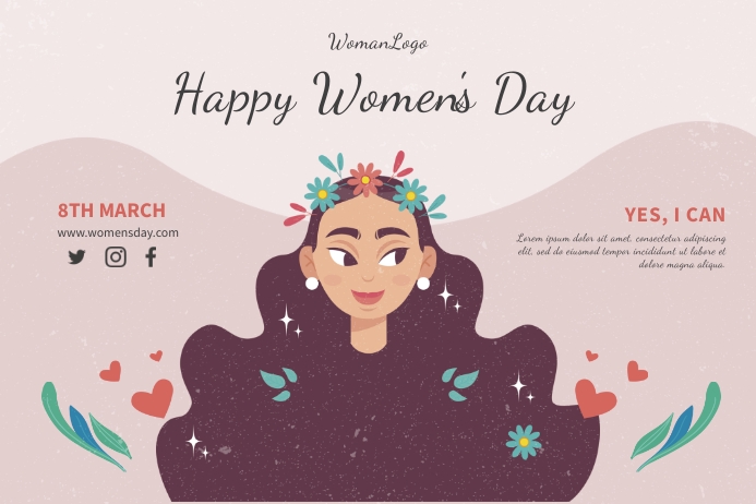 Plantilla de Happy Women's Day Banner Design | PosterMyWall
