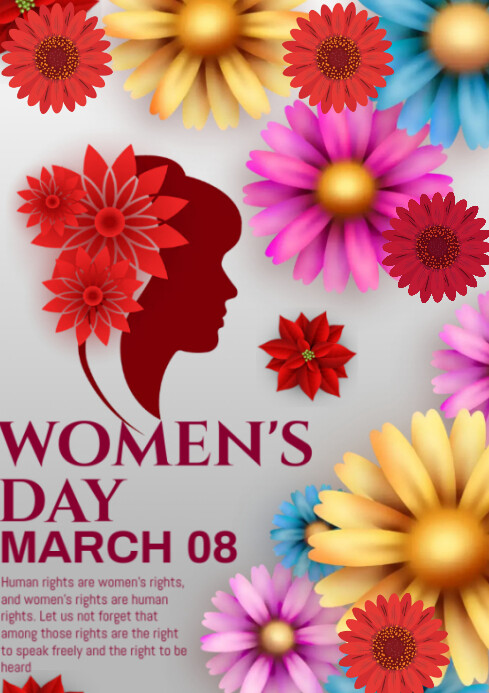 Happy women Day Template | PosterMyWall