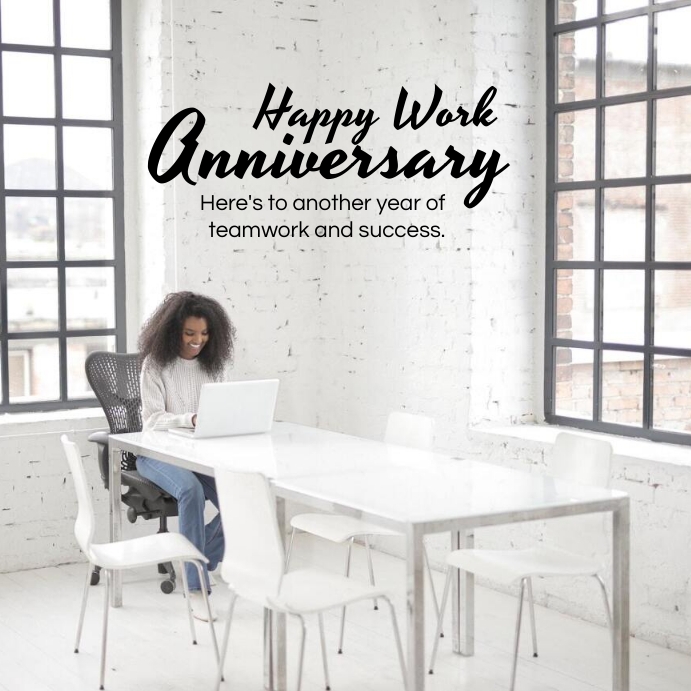 Copy of happy work anniversary 2023 | PosterMyWall