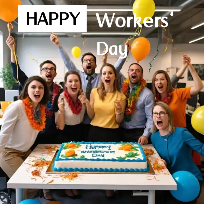 Happy Workers' Day Template | PosterMyWall