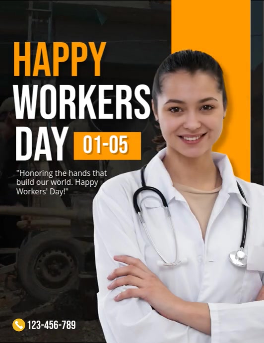 Happy Workers Day Template | PosterMyWall
