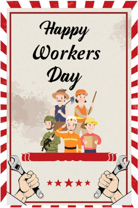 Happy workers day Template | PosterMyWall