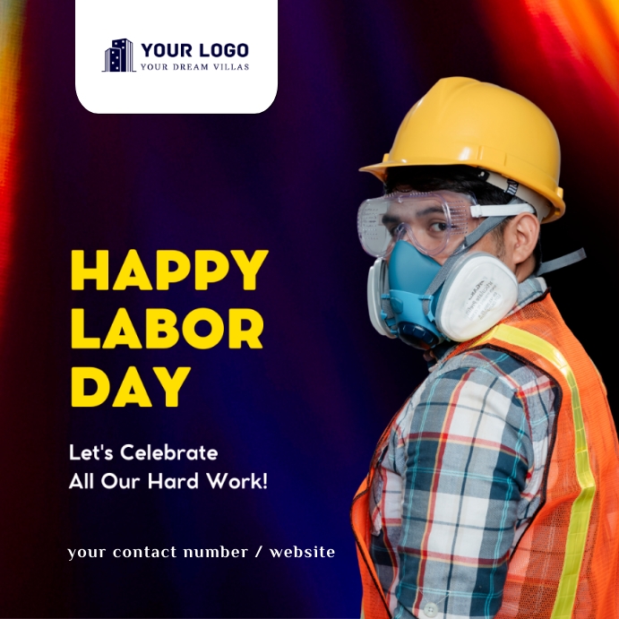 Happy Workers/Labor Day Template | PosterMyWall