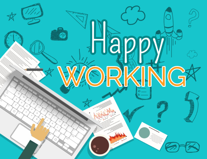 Happy Working Template Postermywall