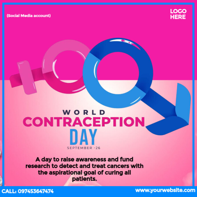 Plantilla de Happy World Contraception Day | PosterMyWall