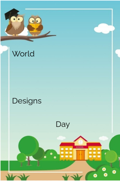 Plantilla de Happy world design day | PosterMyWall