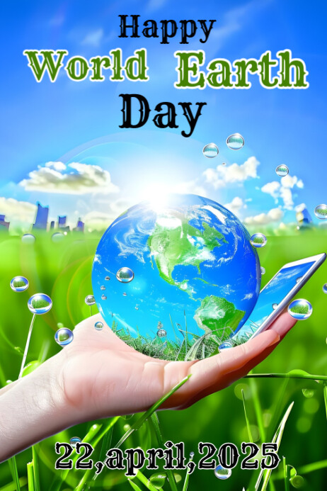 Copy of Happy World Earth Day Poster | PosterMyWall