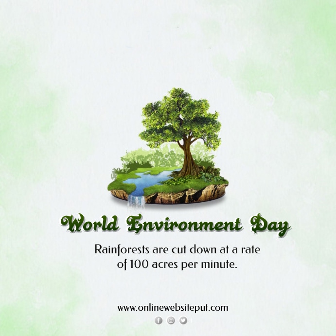 Plantilla de HAPPY WORLD ENVIRONMENT DAY | PosterMyWall