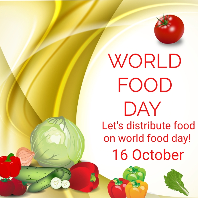 Plantilla de Happy world food day flyer, poster ad | PosterMyWall