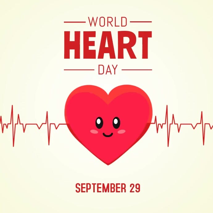 Happy World Heart Day September 29 Template | PosterMyWall