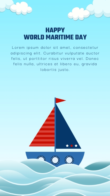 Copy of happy world maritime day | PosterMyWall