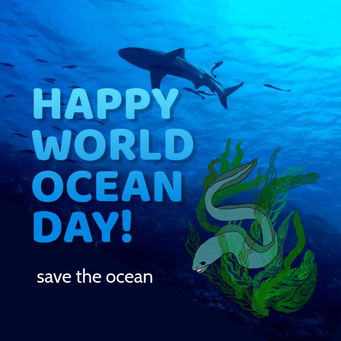 HAPPY WORLD OCEAN DAY Template | PosterMyWall