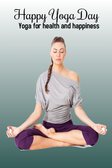 Plantilla de happy yoga day | PosterMyWall