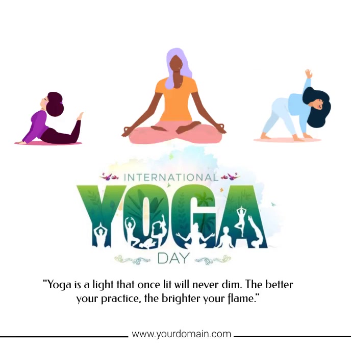 Happy yoga day Template | PosterMyWall