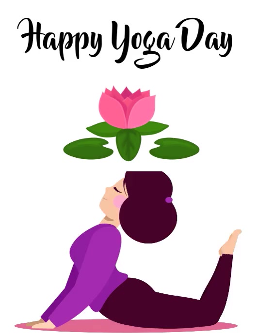 happy yoga day Template | PosterMyWall