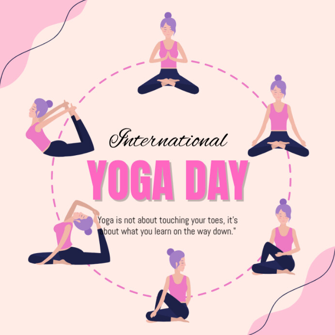 Copy of Happy yoga day | PosterMyWall