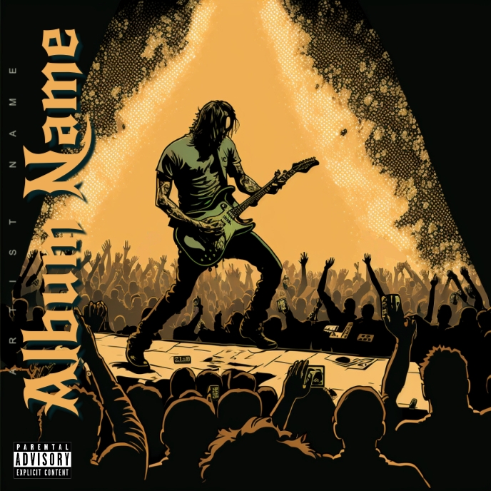 Hard Rock Album Cover template | PosterMyWall