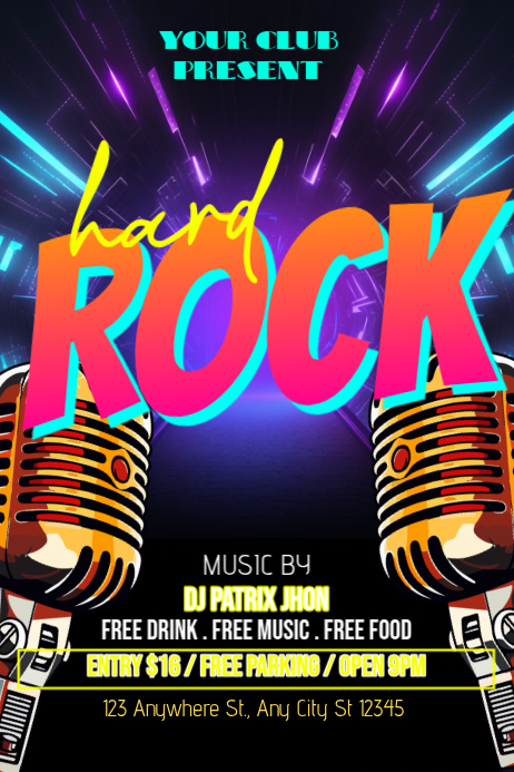hard rock Template | PosterMyWall