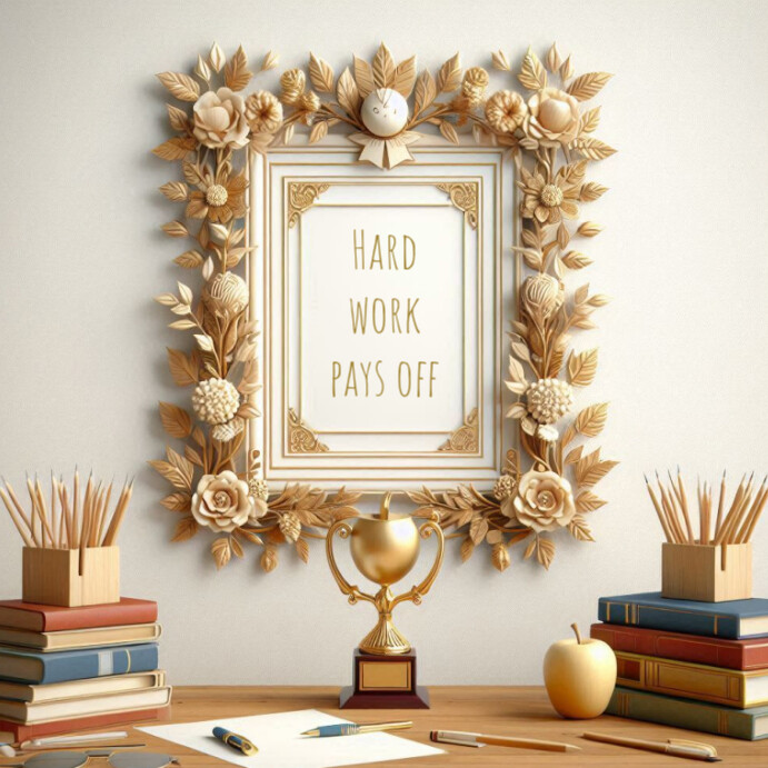 Hard work quote Templat | PosterMyWall