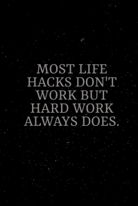 HARD WORK QUOTE TEMPLATE | PosterMyWall