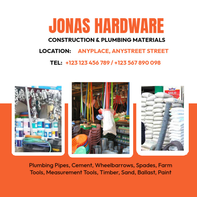 Copy of Hardware Business Banner | PosterMyWall