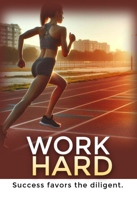 HARDWORK Template | PosterMyWall