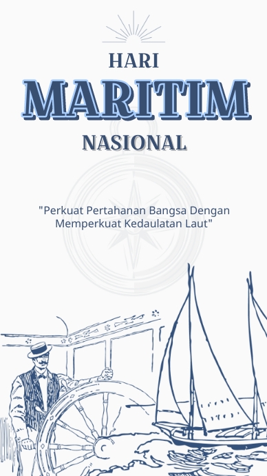 Hari Maritim Nasional instagram story Template | PosterMyWall