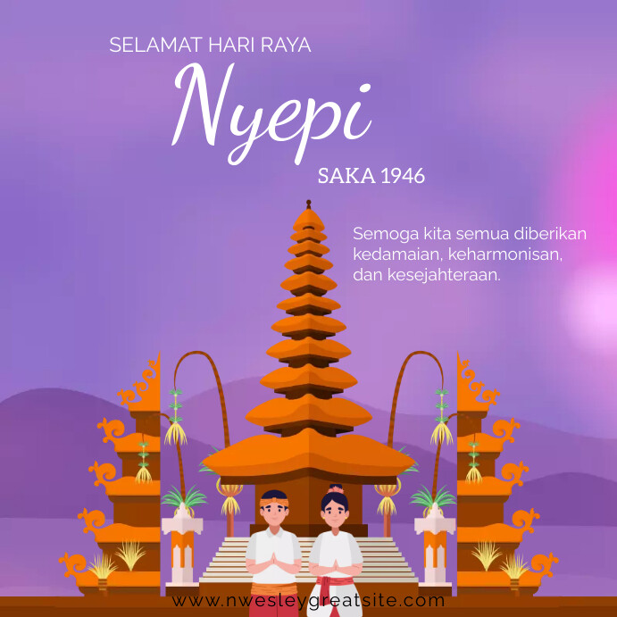 Hari Raya Nyepi Instagram Post Template | PosterMyWall