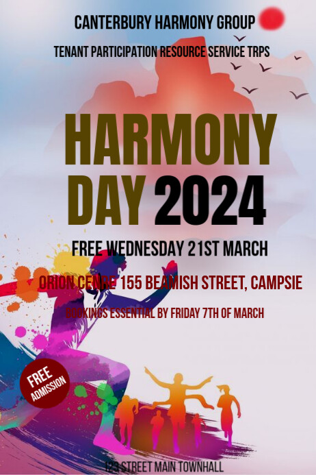 Plantilla de Harmony Day Celebration Flyer Template | PosterMyWall