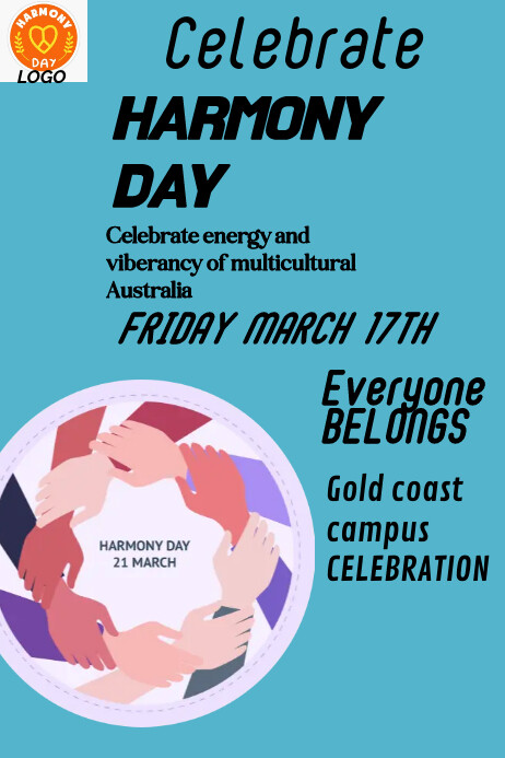 Harmony day Template | PosterMyWall