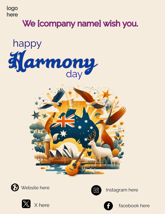 harmony day Template | PosterMyWall