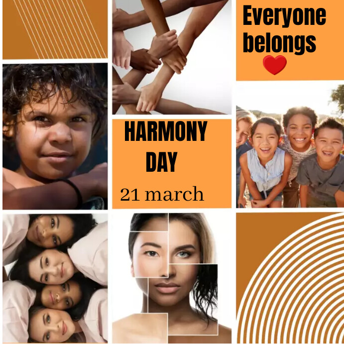 Harmony day flyer Template | PosterMyWall