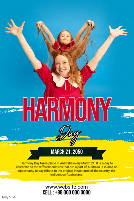 Harmony Day Template | PosterMyWall