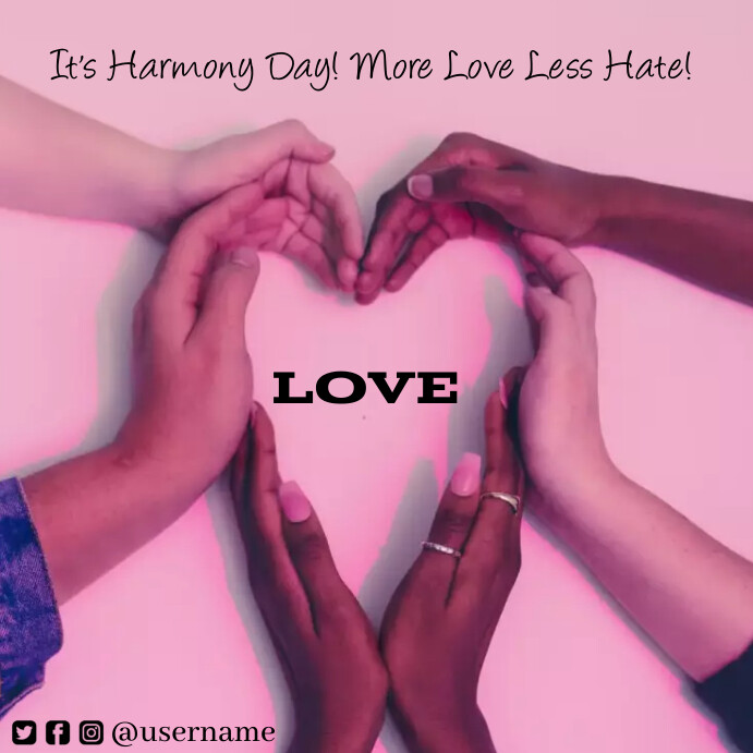Plantilla de Harmony day template | PosterMyWall