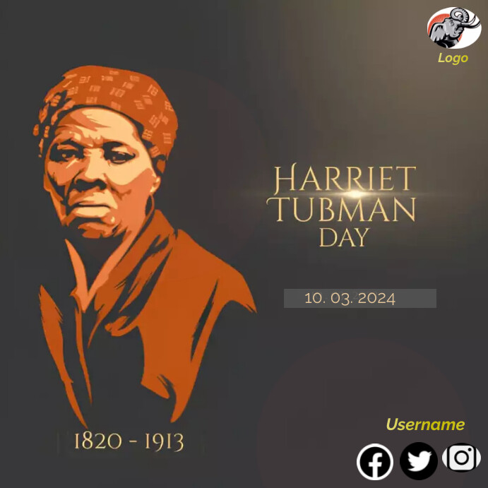 Copy of Harriet Tubman Day design template | PosterMyWall