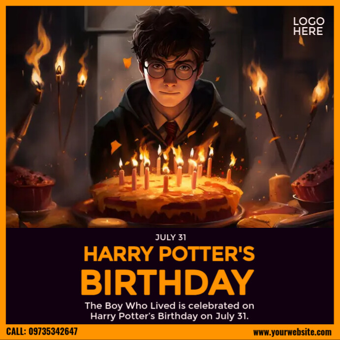 Harry Potter’s Birthday Template | PosterMyWall