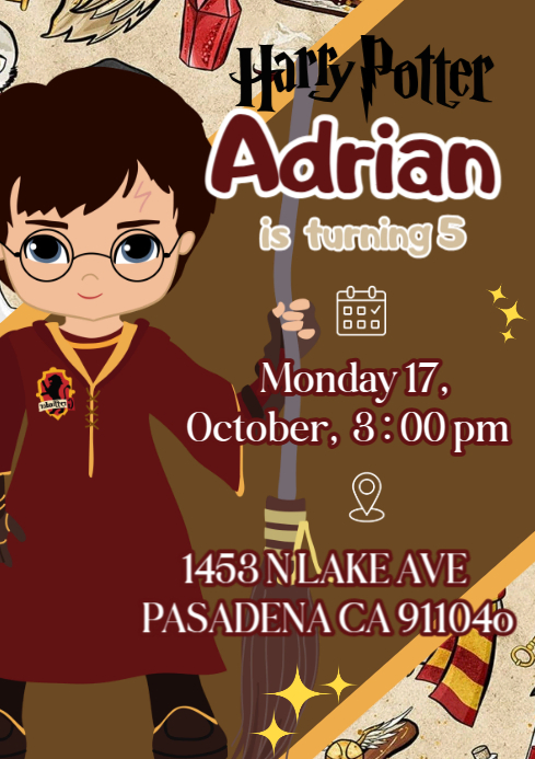 Harry potter Template | PosterMyWall