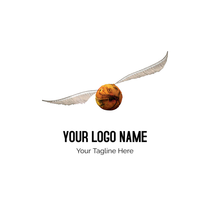 Harry Potter Golden Snitch Illustration Logo Template | PosterMyWall